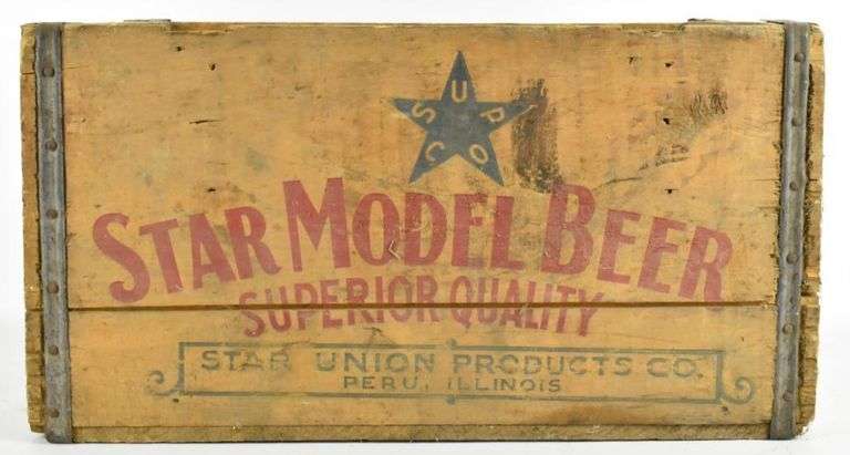 Vintage Star Model Beer Advertising Wood Crate - Matthew Bullock ...