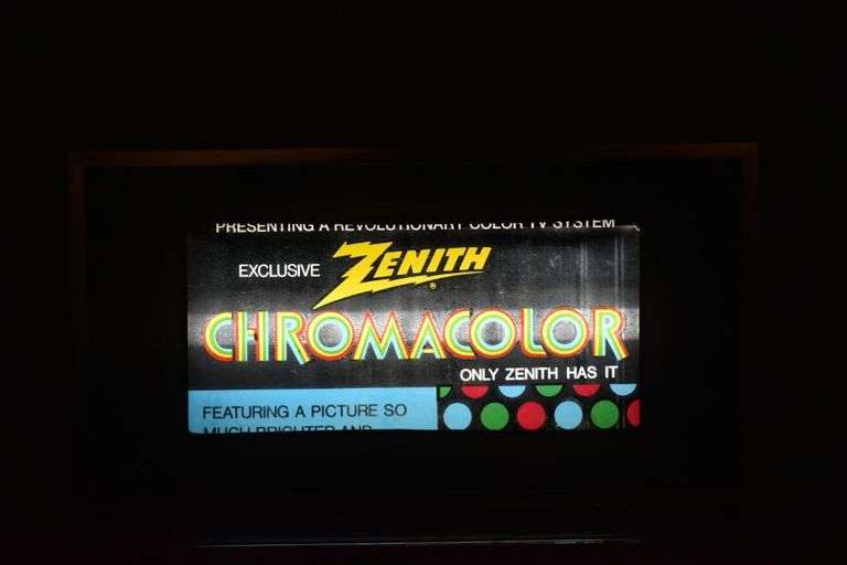 Vintage Zenith Chromacolor Light Up Advertising Motion Sign - Matthew ...