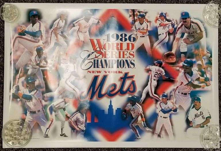 1986 New York Mets World Series Champion poster - Matthew Bullock ...