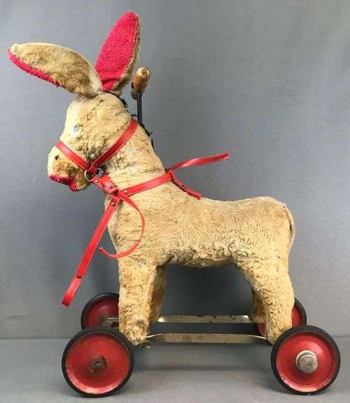 Antique ride-on donkey - Matthew Bullock Auctioneers