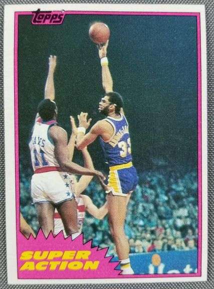 1981 Topps Kareem Abdul-Jabbar basketball card - Matthew Bullock ...