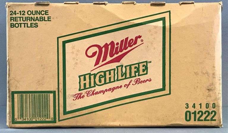 Miller High Life box - Matthew Bullock Auctioneers