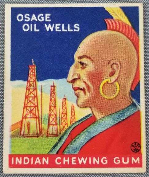 1933 Goudey Indian Gum Osage Oil Wells #169 - Matthew Bullock Auctioneers