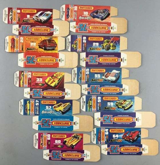 Group of 10 Matchbox J Type Boxes - Matthew Bullock Auctioneers