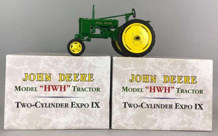 2 Ertl John Deere Model HWH Tractors - Matthew Bullock Auctioneers