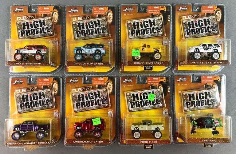 Group of 8 Jada Toys High Profile Vehicles - Matthew Bullock Auctioneers