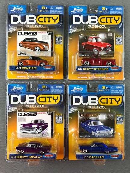 Group of 4 Jada Toys Dub City Old Skool Vehicles - Matthew Bullock ...