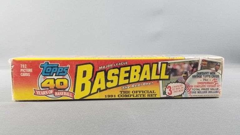 Topps 1991 complete set Baseball Cards - Matthew Bullock Auctioneers