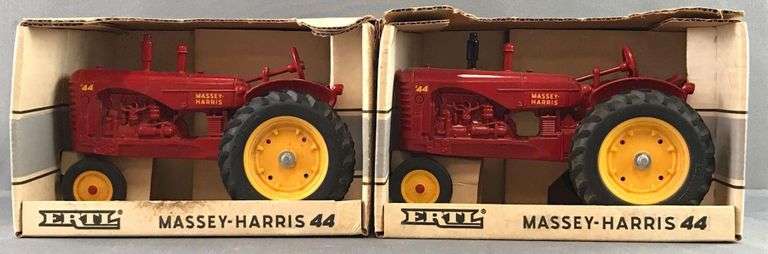 Group of 2 Ertl Massey-Harris 44 die-cast tractor - Matthew Bullock Auctioneers