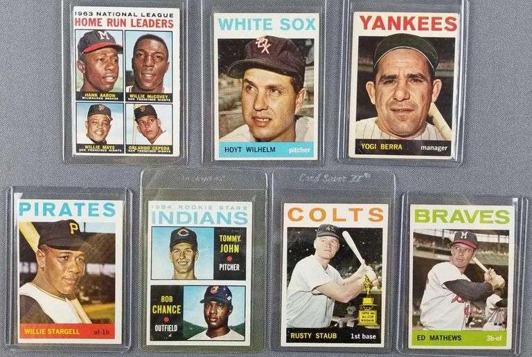 1964 Topps baseball cards - Matthew Bullock Auctioneers