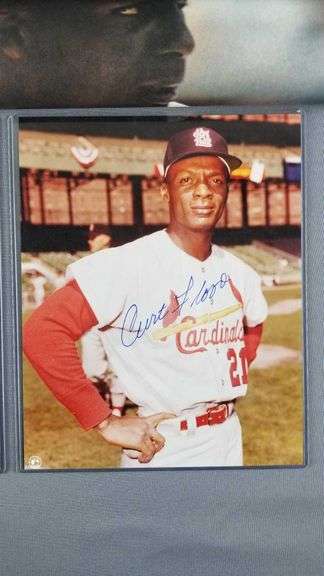 Signed Curt Flood posters and photographs - Matthew Bullock Auctioneers