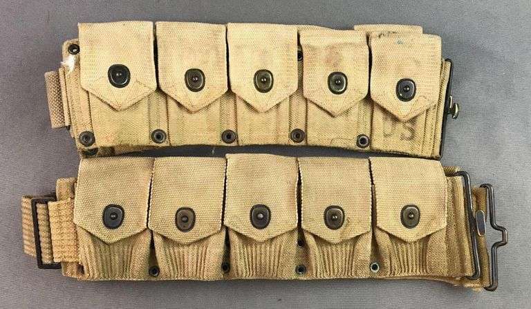 Group of 2 WW1 US Army Ammo Belts - Matthew Bullock Auctioneers