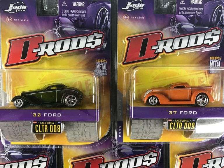 Group of 8 Jada Toys D-Rods die-cast vehicles - Matthew Bullock Auctioneers