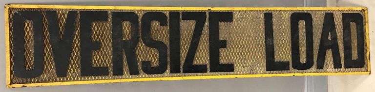 Oversize Load Truck Sign - Matthew Bullock Auctioneers
