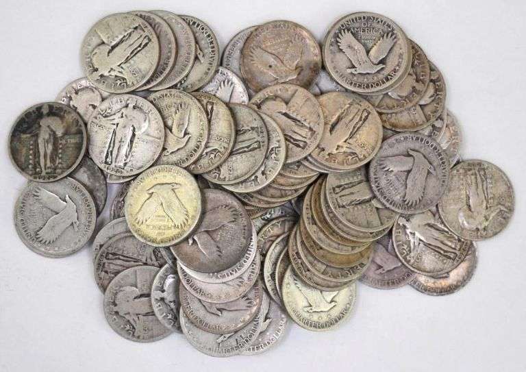 Group of (80) Standing Liberty Silver Quarters - Matthew Bullock ...