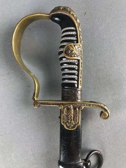 WW2 German Officers Dress Sword with sheath - Matthew Bullock Auctioneers