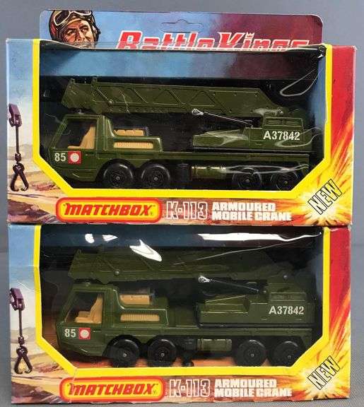 Group of 2 Matchbox Battle King K-113 Armoured Mobile Crane - Matthew ...