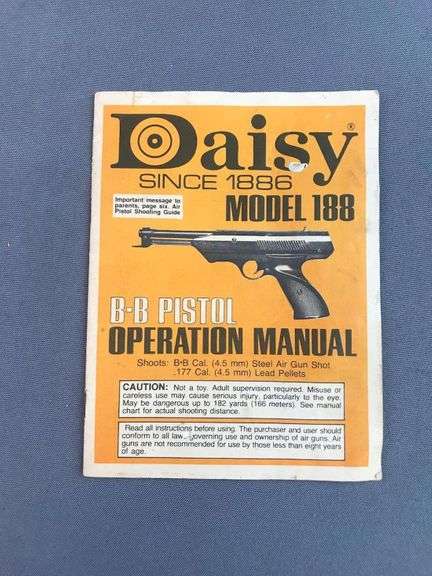 Daisy 188 Spring Action BB/Pellet Gun - Matthew Bullock Auctioneers
