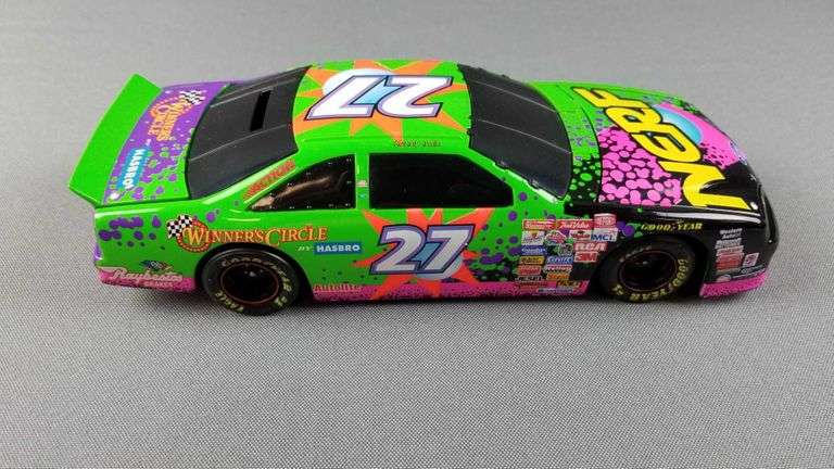 Kenny Irwin #27 Nerf die cast bank stock car - Matthew Bullock Auctioneers