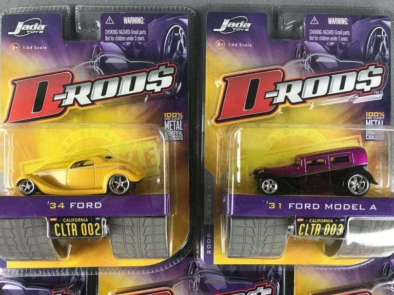 Group of 8 Jada Toys D-Rods die-cast vehicles - Matthew Bullock Auctioneers