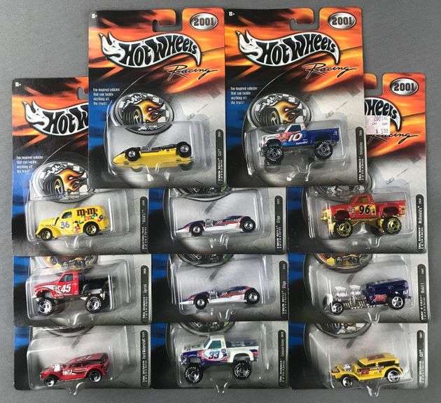 Group of 11 2001 Hot Wheels Racing die-cast vehicles - Matthew Bullock ...