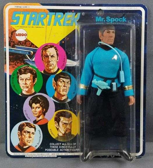 Mego Mr. Spock Star Trek action figure - Matthew Bullock Auctioneers