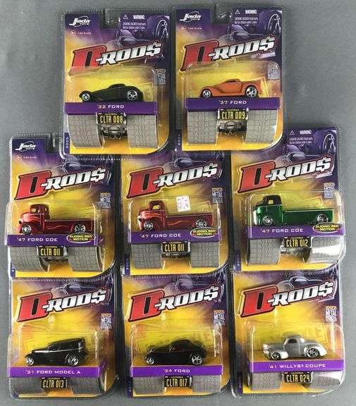 Group of 8 Jada Toys D-Rods die-cast vehicles - Matthew Bullock Auctioneers
