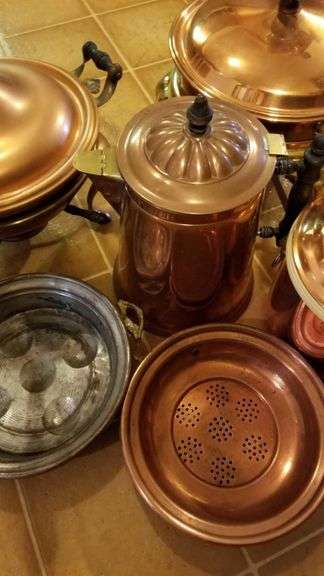 Group of copper items - Matthew Bullock Auctioneers
