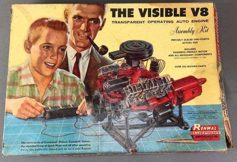 The Visible V8 Model Engine Kit - Matthew Bullock Auctioneers