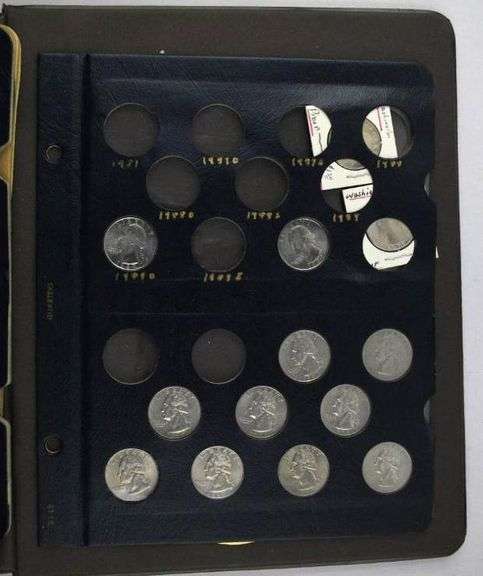 Group of (177) Washington Quarters in Harco Coinmaster Album 1932-1994 ...