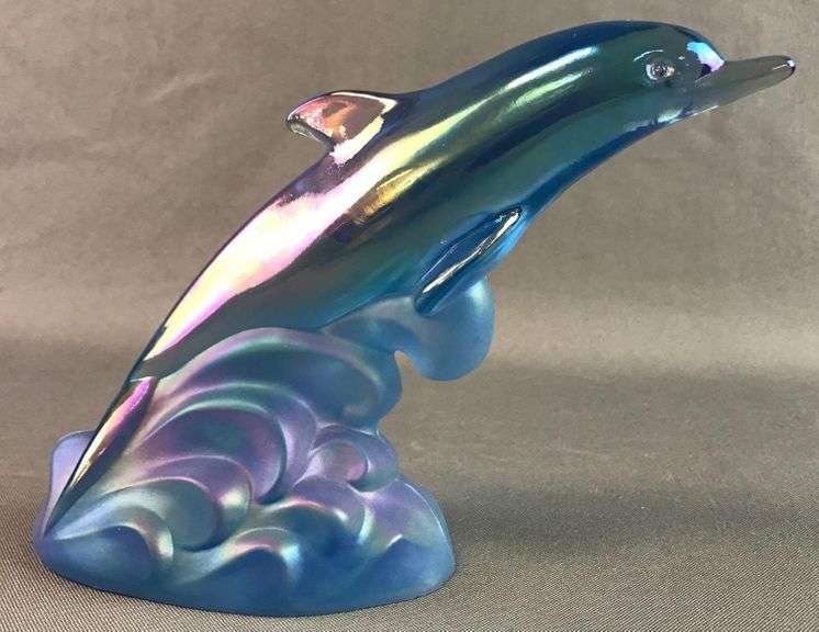Fenton Glass Dolphin - Matthew Bullock Auctioneers