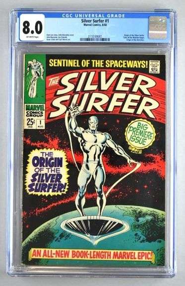 CGC Graded Marvel Comics Silver Surfer No. 1 comic book - Matthew ...
