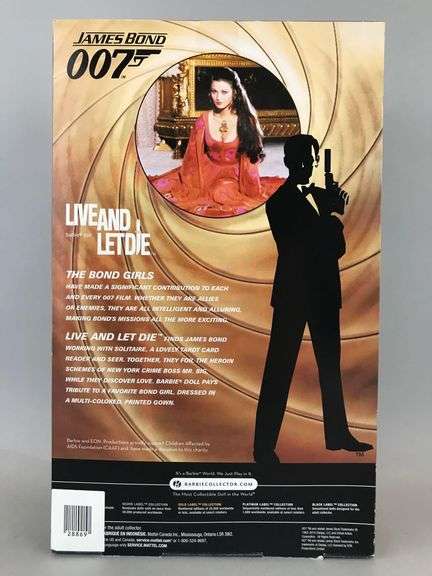 Black Label Barbie James Bond 007 Solitaire doll - Matthew Bullock ...