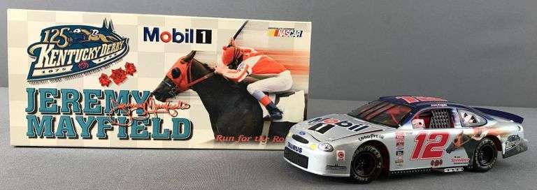 #12 Jeremy Mayfield Scale Die Cast Stock Car - Matthew Bullock Auctioneers