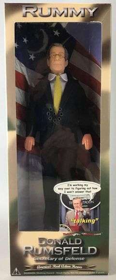 Talking Presidents Donald Rumsfeld talking action figure - Matthew ...
