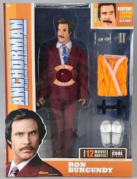 BeeLine Anchorman Talking Ron Burgundy action figure - Matthew Bullock ...