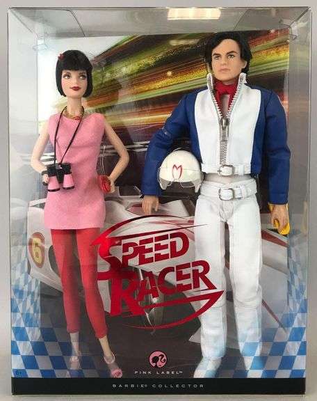 Pink Label Barbie Speed Racer Ken and Barbie dolls set - Matthew ...
