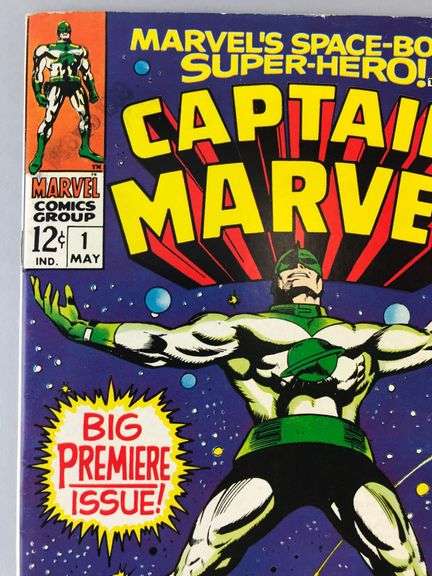 Marvel Comics Captain Marvel No. 1 comic book - Matthew Bullock Auctioneers