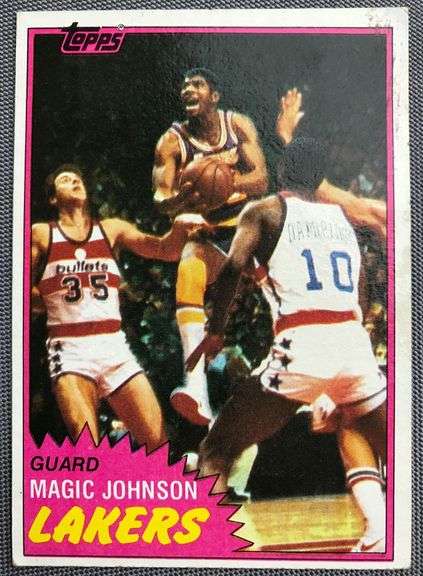 1981 Topps Magic Johnson #21 Basketball Card - Matthew Bullock Auctioneers