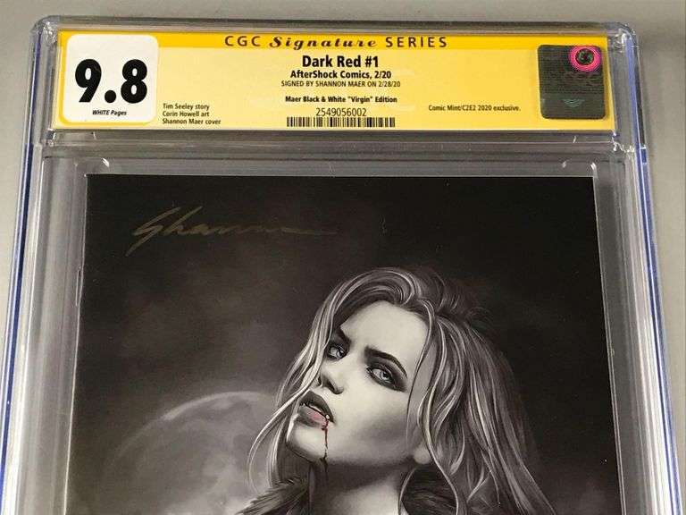 Signed CGC Graded AfterShock Comics Dark Red No. 1 comic book - Matthew ...