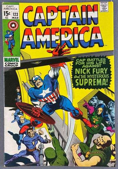 Marvel Comics Captain America No. 123 comic book - Matthew Bullock ...