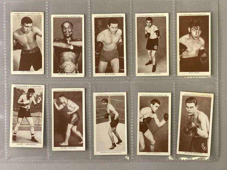1938 Churchman Cigarette’s Boxing Personalities complete set - Matthew ...