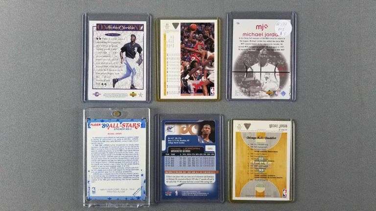 Group of Michael Jordan trading cards - Matthew Bullock Auctioneers