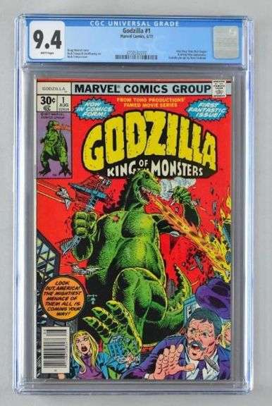 CGC Graded Marvel Comics Godzilla No. 1 comic book - Matthew Bullock ...