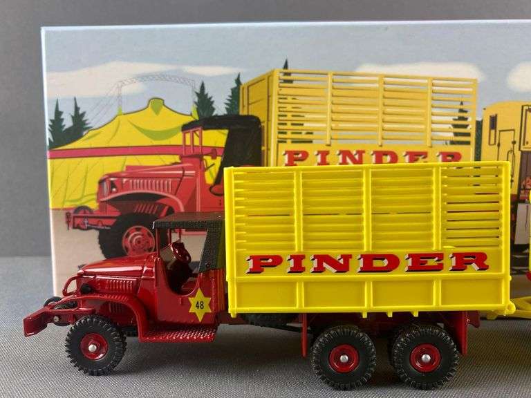 French Market CIJ Norev Camion G.M.C. Pinder Circus Truck and Trailer ...