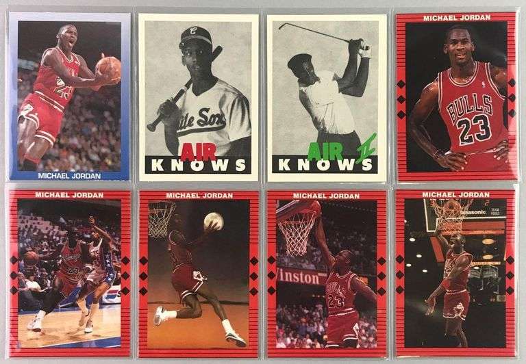 8 Michael Jordan Promo Cards - Matthew Bullock Auctioneers