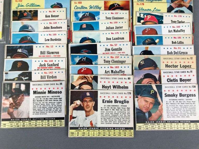 Group of Post and Jello Baseball Cards - Matthew Bullock Auctioneers