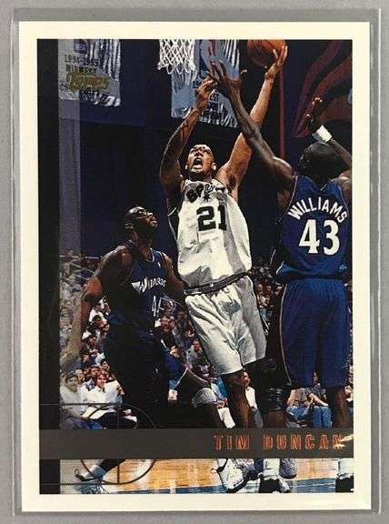 1997 Topps Basketball Tim Duncan Rookie - Matthew Bullock Auctioneers