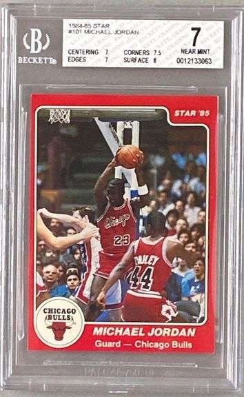 1984-85 Star Michael Jordan #101 BGS 7 - Matthew Bullock Auctioneers