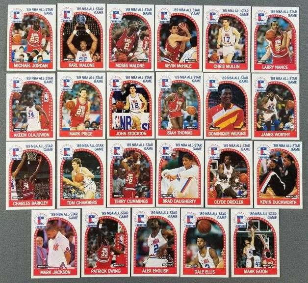 1989 Hoops All-Stars basketball cards - Matthew Bullock Auctioneers